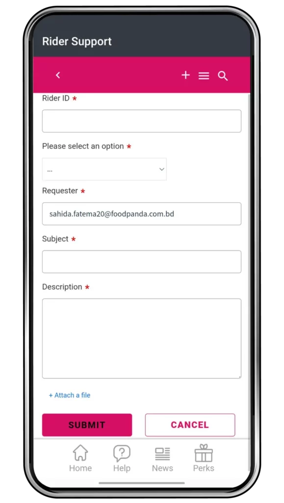 Rider Support | foodpanda Bangladesh - Rider Hub